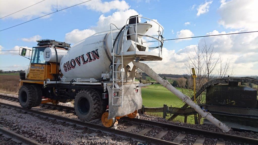 Road Rail Mixer | Shovlin Plant Hire Limited