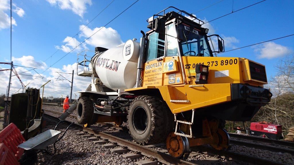 Road Rail Mixer | Shovlin Plant Hire Limited